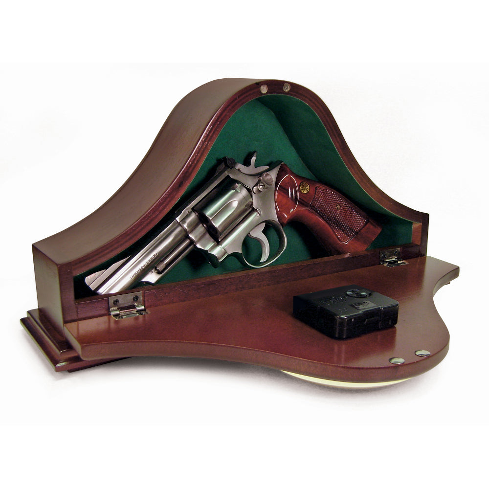 Mantle Gun Concealment Clock – Mahogany Wood Finish | Personal Security ...